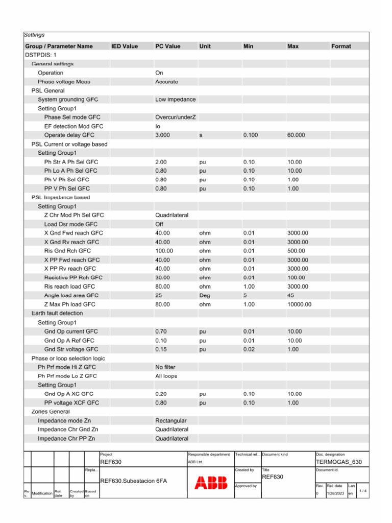 REF630 Protection Configuration Guide | PDF | Energy Technology | Wire