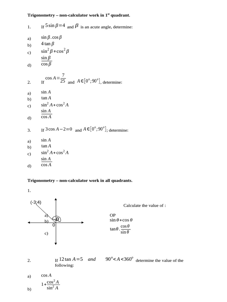 Understanding Terminal Arms in Trigonometry | PDF