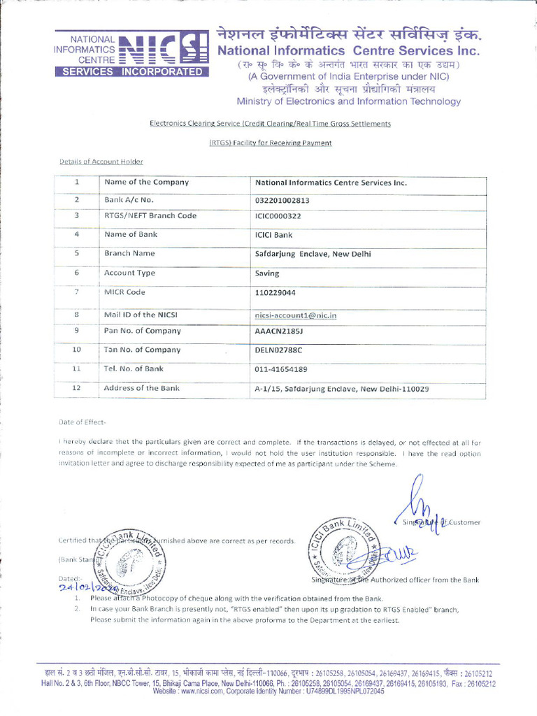 ICICI Bank Letter | PDF