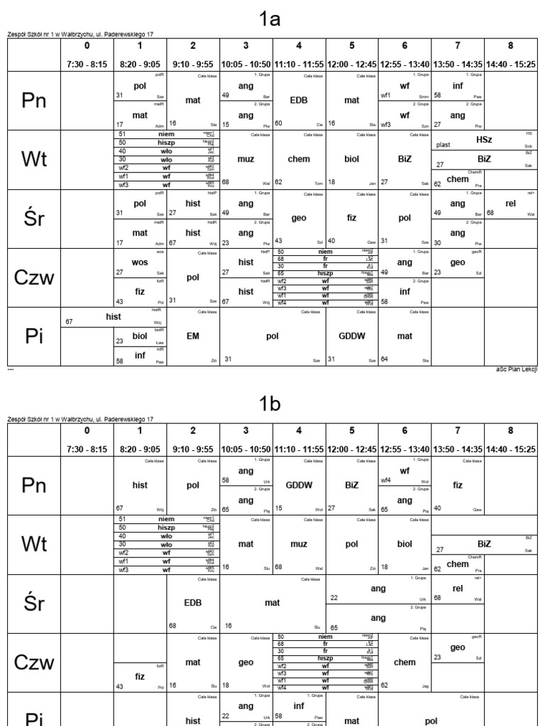 Wiad 462268 Klasy Pierwsze | PDF