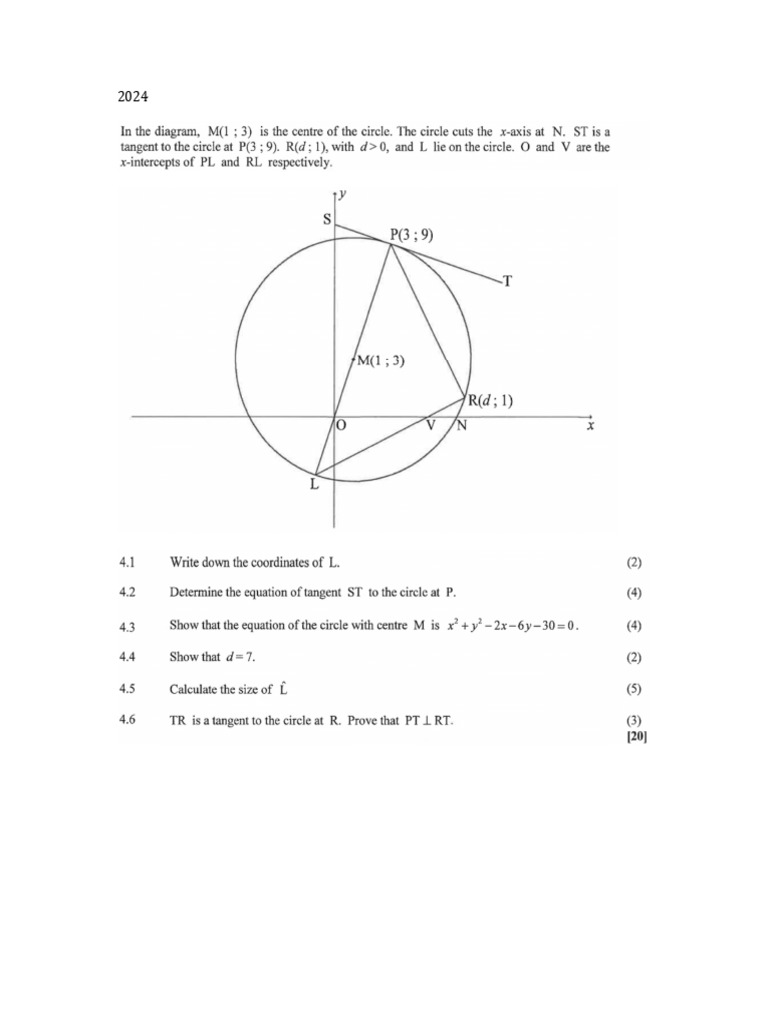 Analytical Geometry Gr12 | PDF