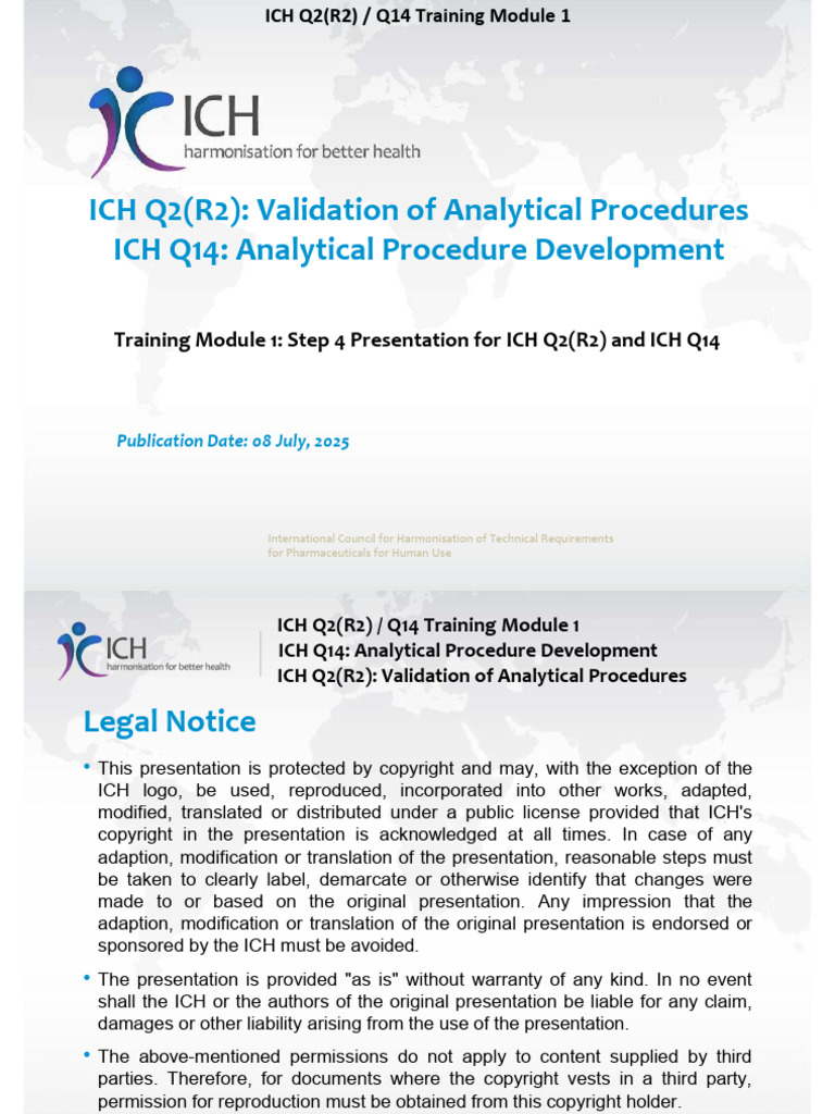 ICH - Q2 (R2) Q14 - TrainingMat - Module - 1 - 2025 - 0620 | PDF ...