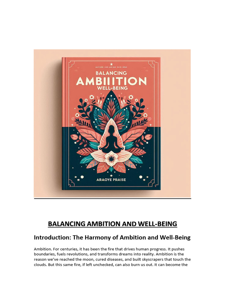 Balancing Ambition and Well-Being | PDF | Psychological Resilience ...