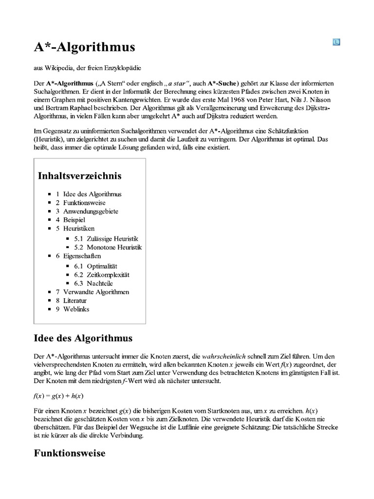 Computer - A-Algorithmus | PDF