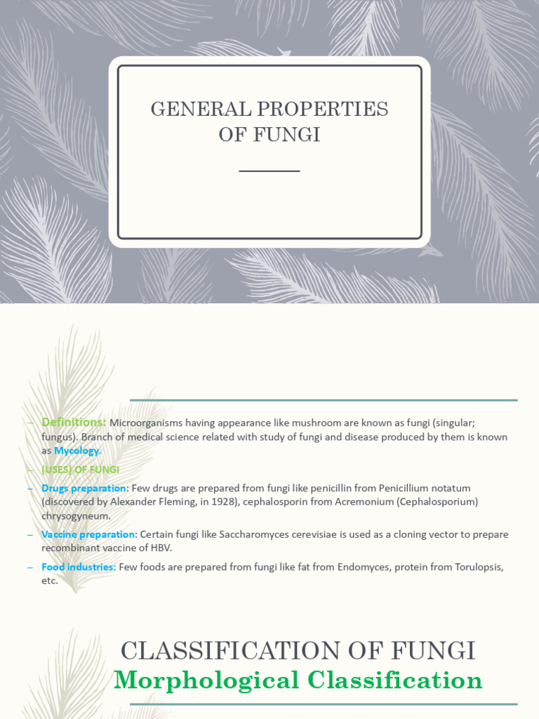 Fungi: Classification, Uses, and Diagnosis | PDF | Staining | Fungus