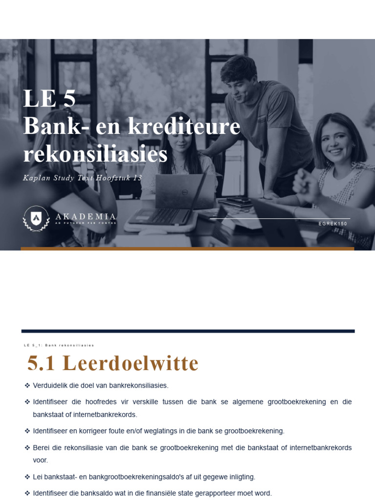 LE 5 - Rekonsiliasies Skyfies | PDF