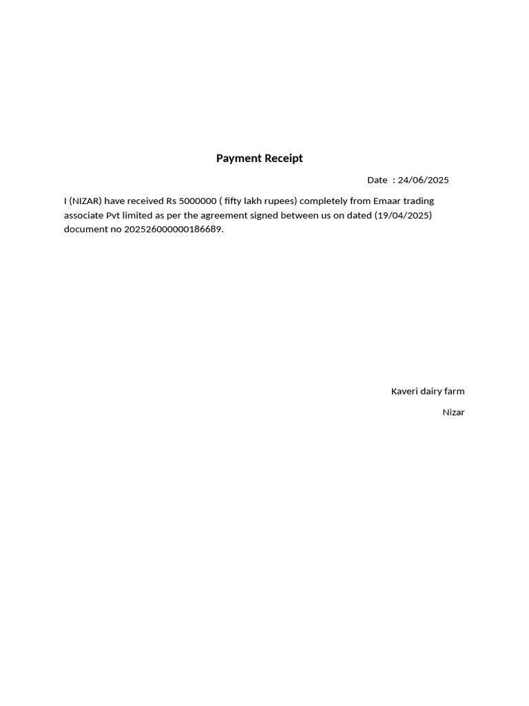 Payment Receipt | PDF