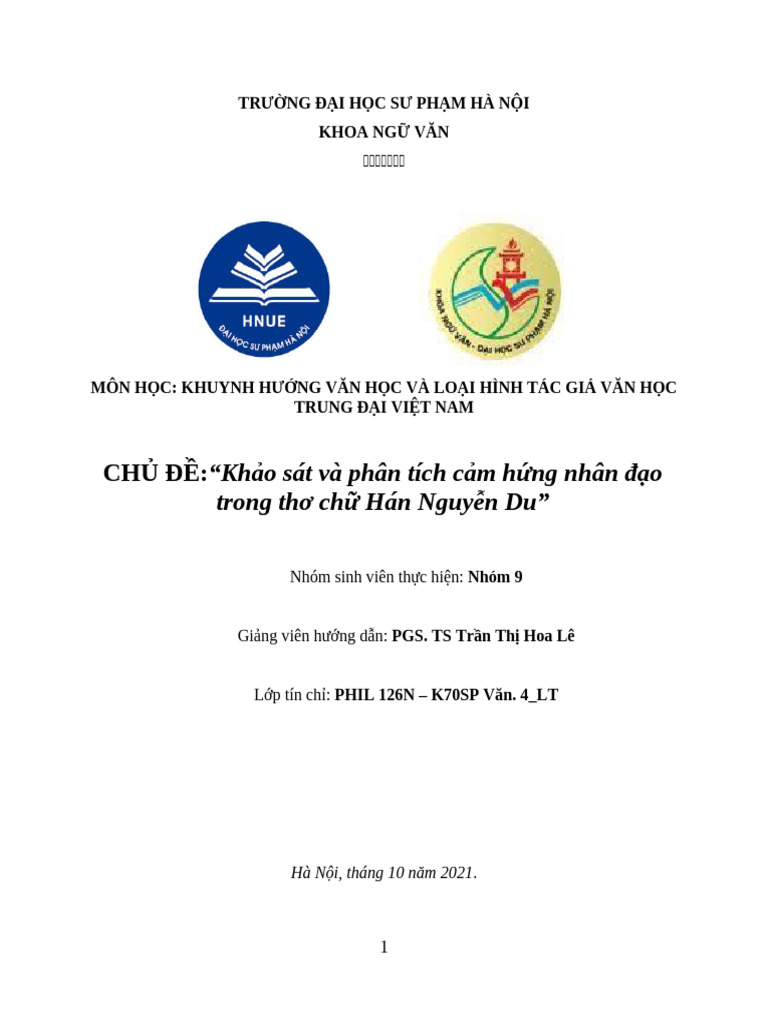 (123doc) Khao Sat Cam Hung Nhan Dao Trong Tho Chu Han Nguyen Du | PDF