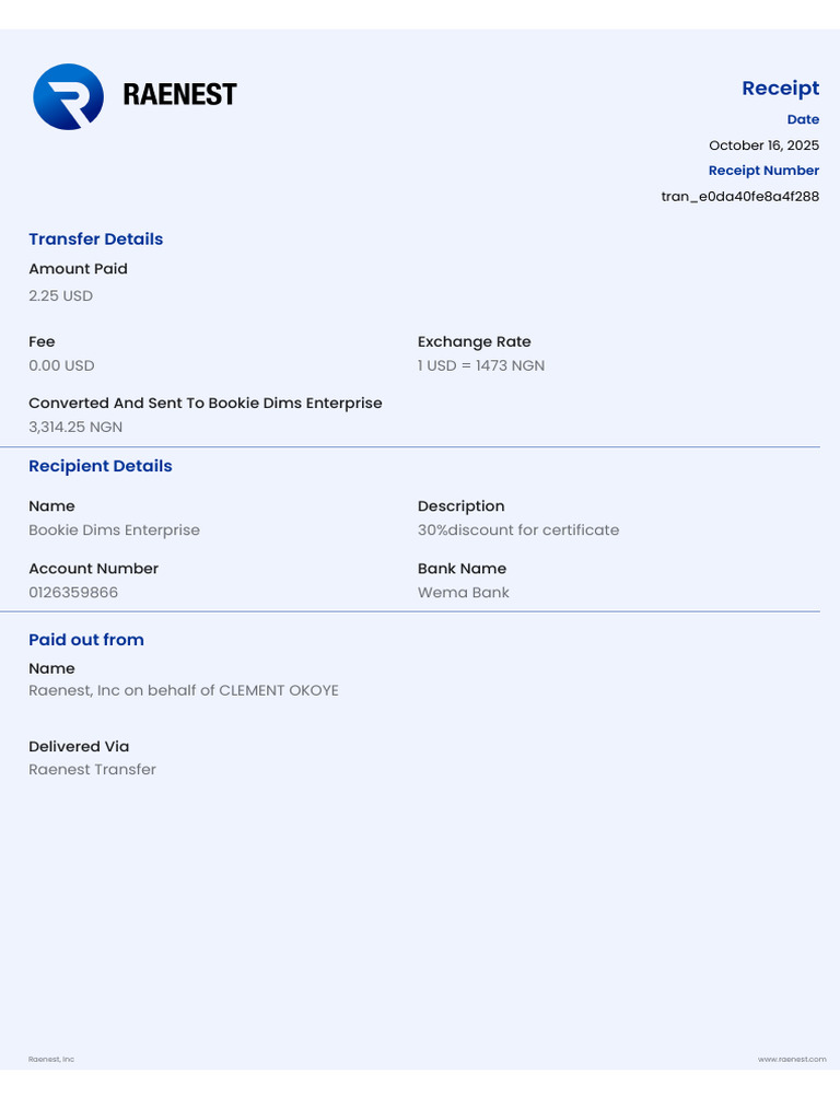 Transaction - Detail. For Certificate | PDF