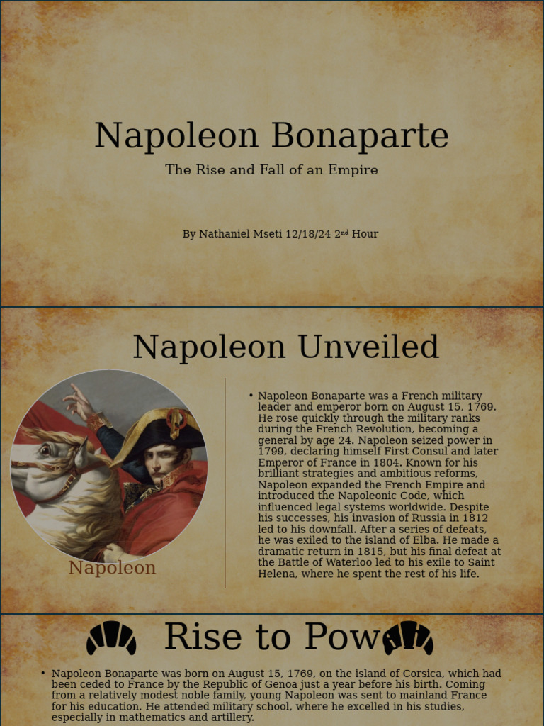 Napoleon Bonaparte: Rise and Fall | PDF | Napoleon | First French Empire