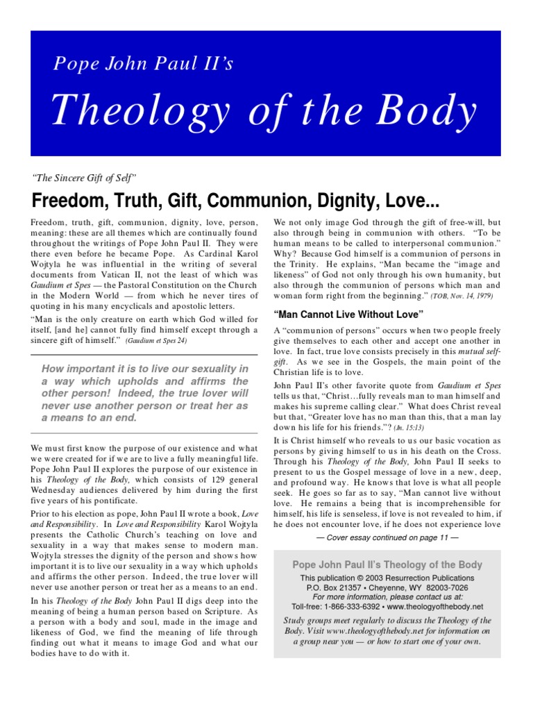 Theology of The Body | PDF