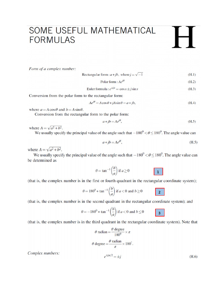 Useful Formula 4 Students | PDF