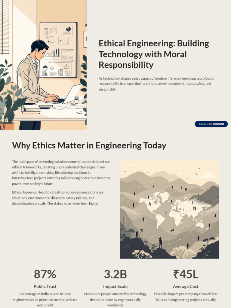 Ethical Engineering for a Sustainable Future | PDF | Sustainability