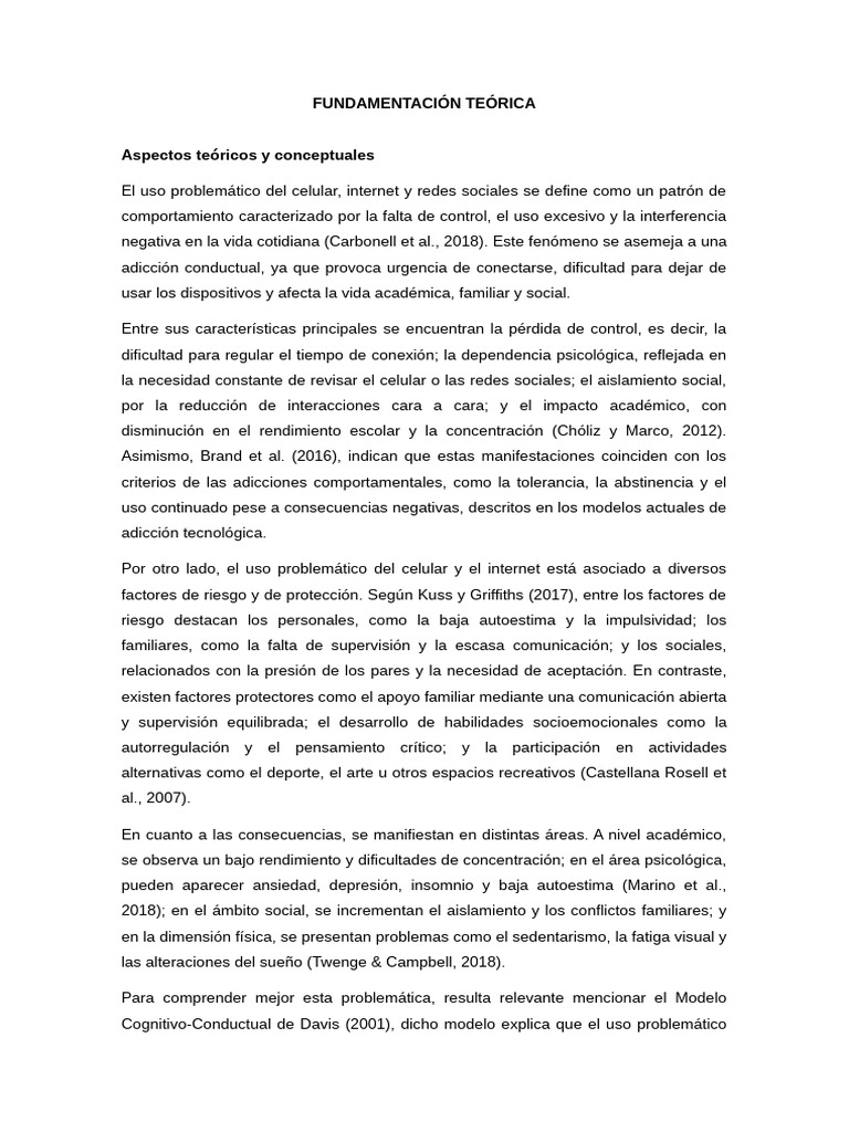 Fundamentación Teorica ASSI | PDF | Depresión (estado de ánimo) | Adolescencia