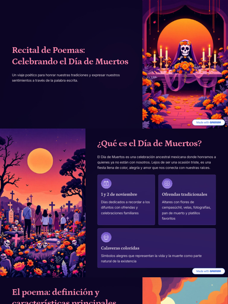 Poemas Cortos para el Día de Muertos | PDF | Metro (poesía) | Poesía