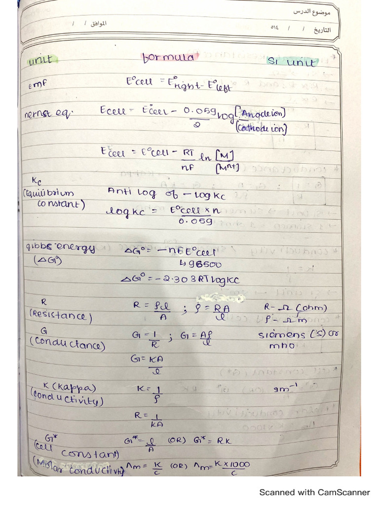 Formula Table | PDF