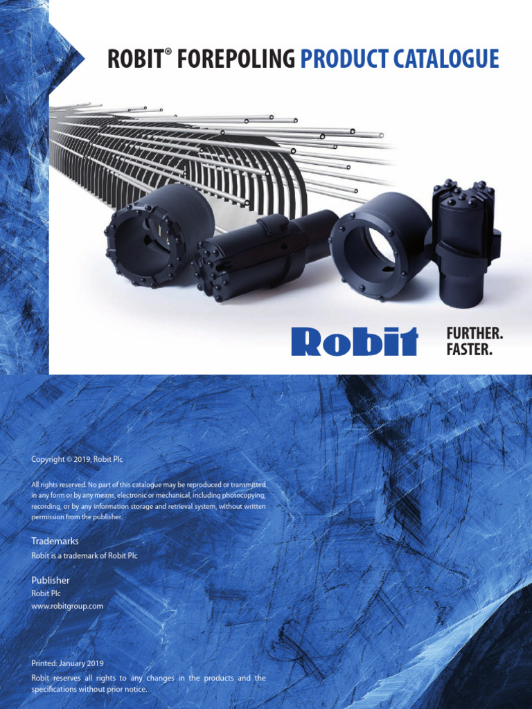 Robit FP Product Catalogue A5 ENG 01 2019 | PDF | Drilling | Mechanical ...