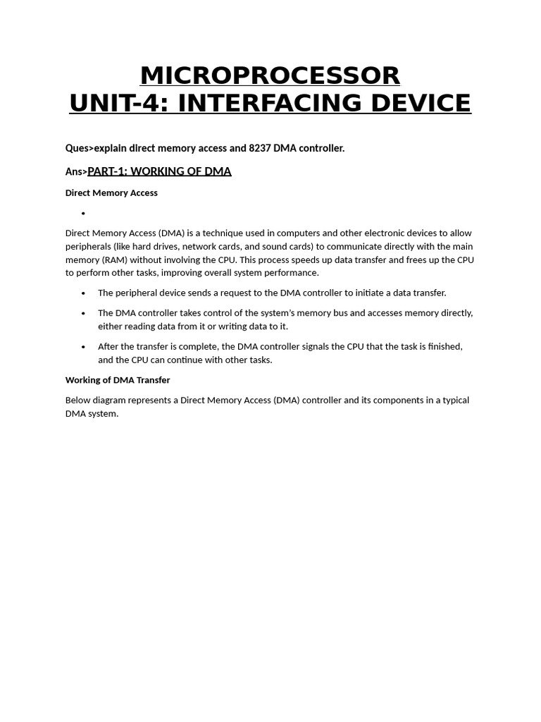 Unit 4 (Microprocessor) | PDF | Input/Output | Central Processing Unit