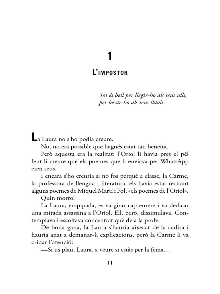Dedica M Un Poema Encara Que Sigui Teu | PDF