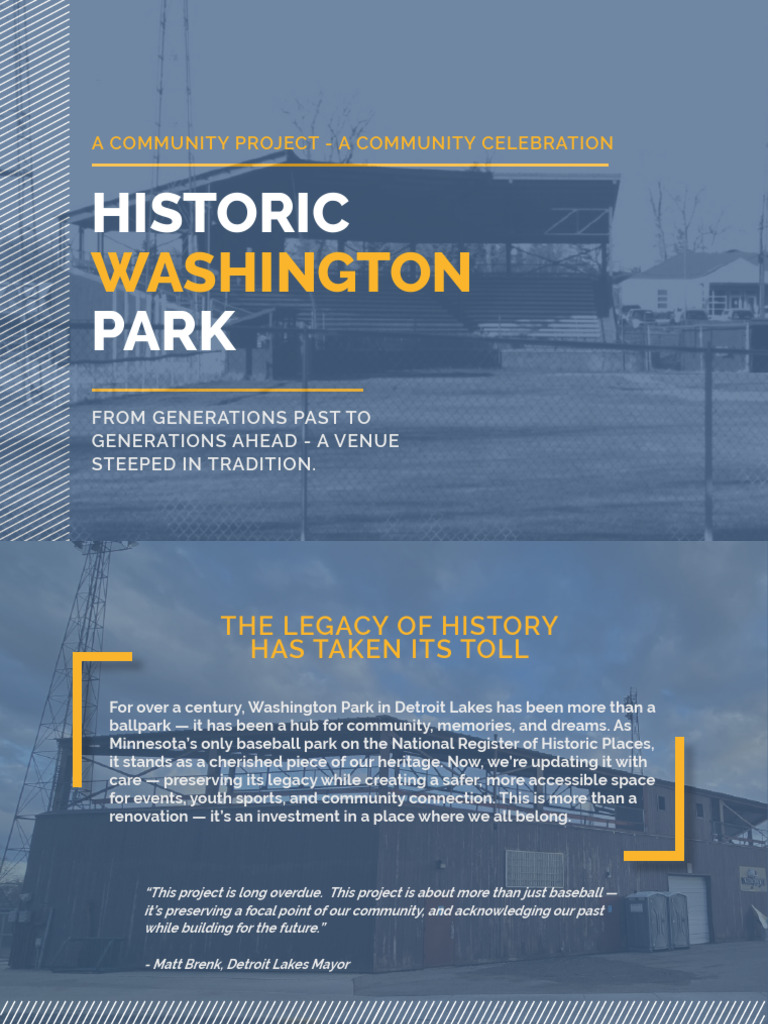 Washington Park Project | PDF | Baseball Field | Ball And Bat Games
