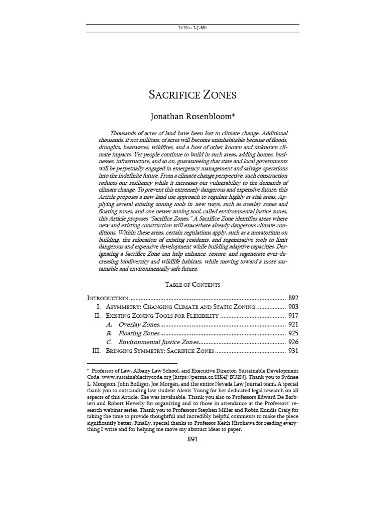 Sacrifice Zones | PDF | Climate Change | Greenhouse Gas