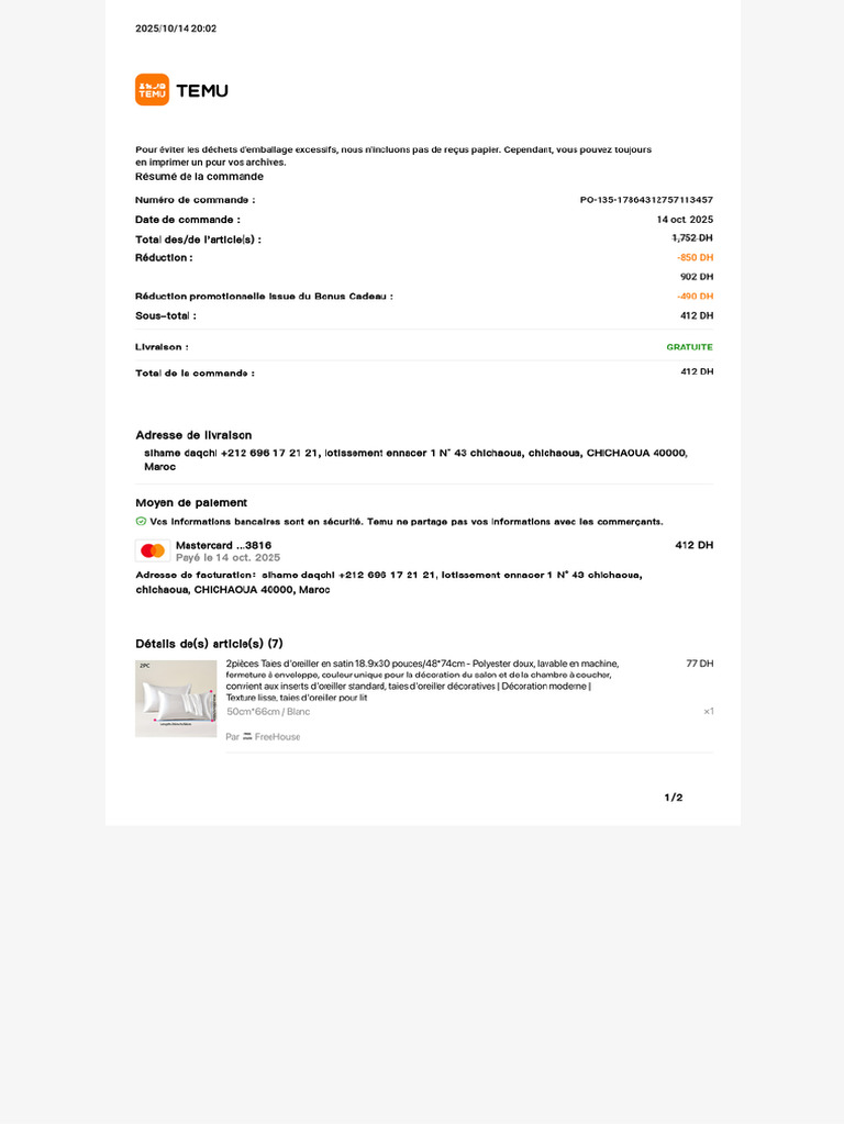 Temu Web Document | PDF