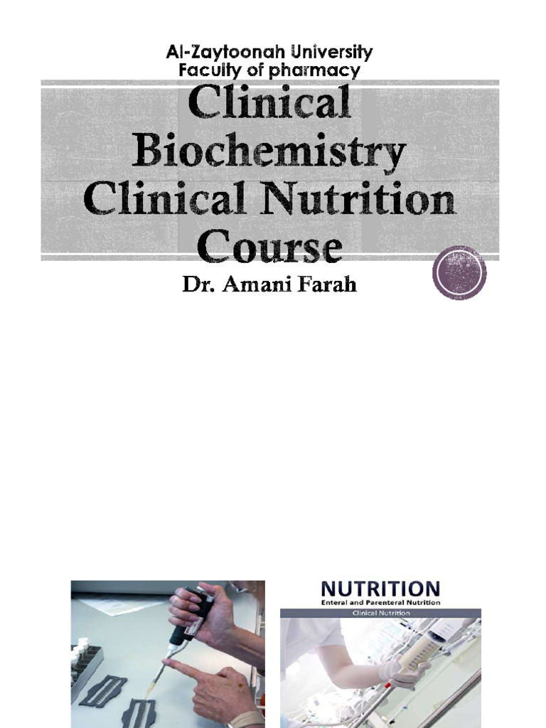 Clinical Biochemistry and Nutrition Overview | PDF | Blood Plasma ...
