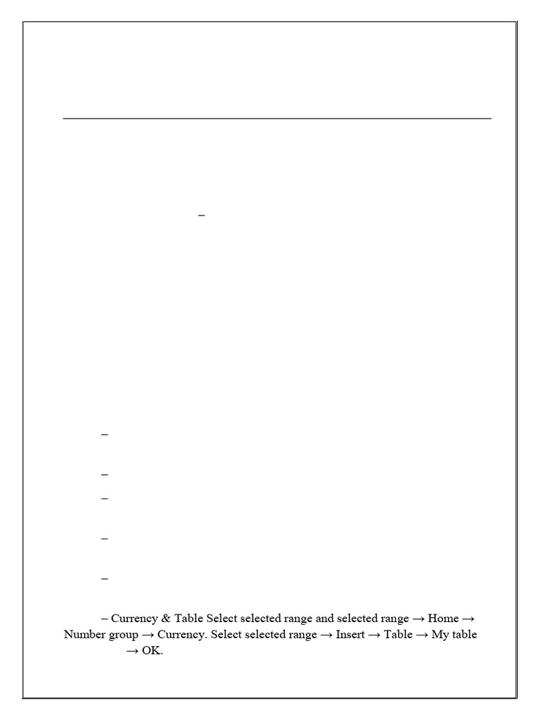 Excel Practical Manuals | PDF | Computing