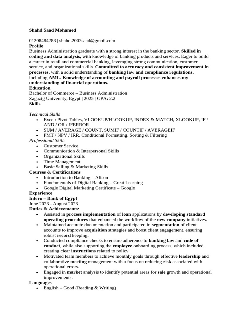 Shahd Saad Cib 86 | PDF
