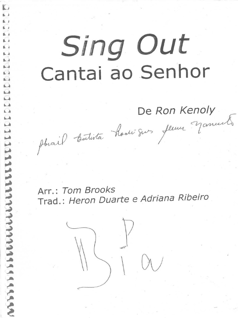Sing Out - Vocal | PDF