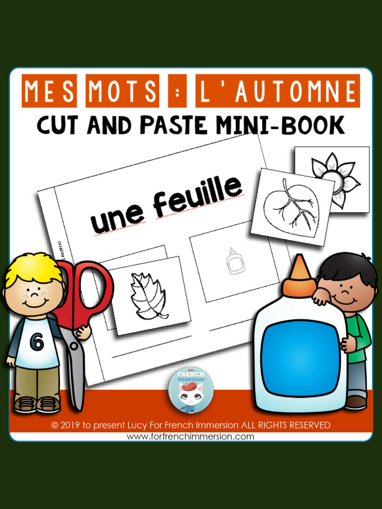 FFI Fall Vocabulary Book Cut Paste | PDF | License | Copyright