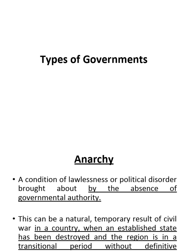 Lecture 7 Types of Governments | PDF | Monarch | Monarchy