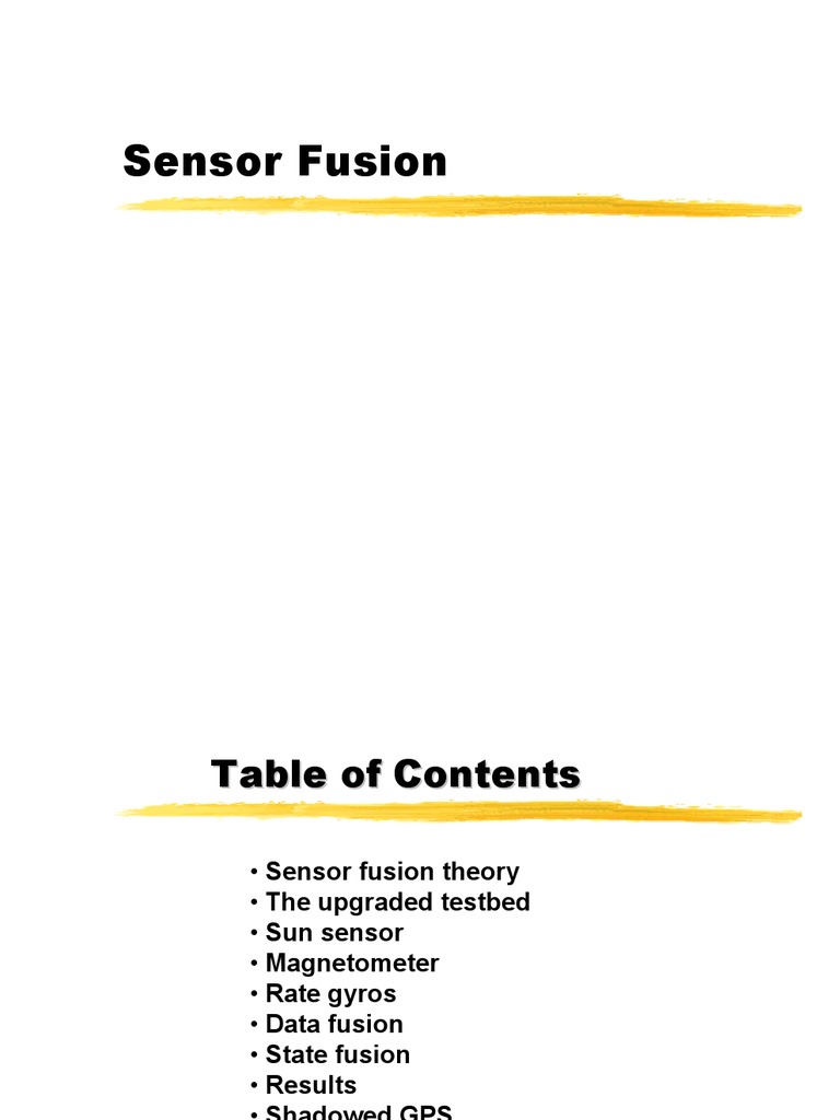 Sensor Fusion | PDF | Magnetometer | Global Positioning System