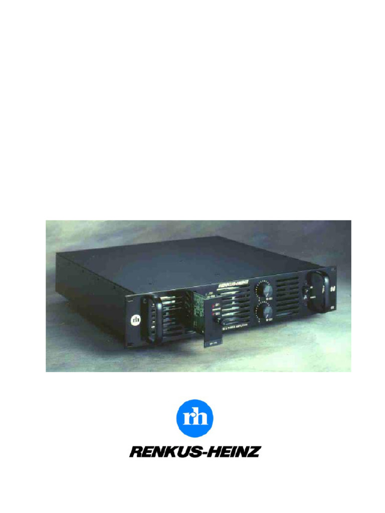 P3500/P3501 Power Amplifier Manual | PDF | Amplifier | Loudspeaker