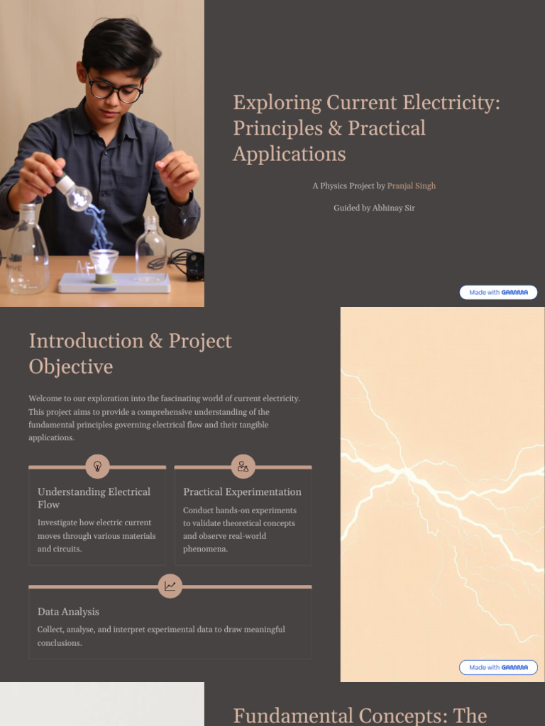 Current Electricity: Principles & Experiments | PDF | Resistor | Voltage
