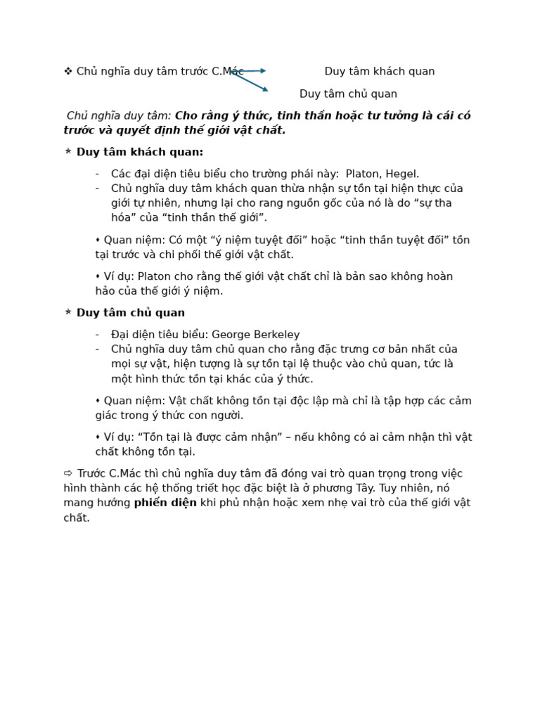 Chu Nghia Duy Vat Va Duy Tam Truoc C.mac | PDF