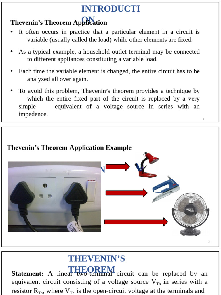Thevenin's Theorem Explained | PDF | Electrical Network | Electrical ...