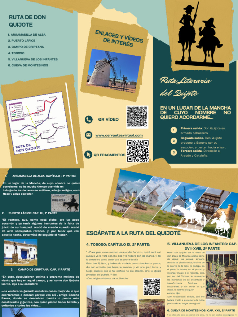 Ruta Literaria de Don Quijote | PDF | Don Quijote