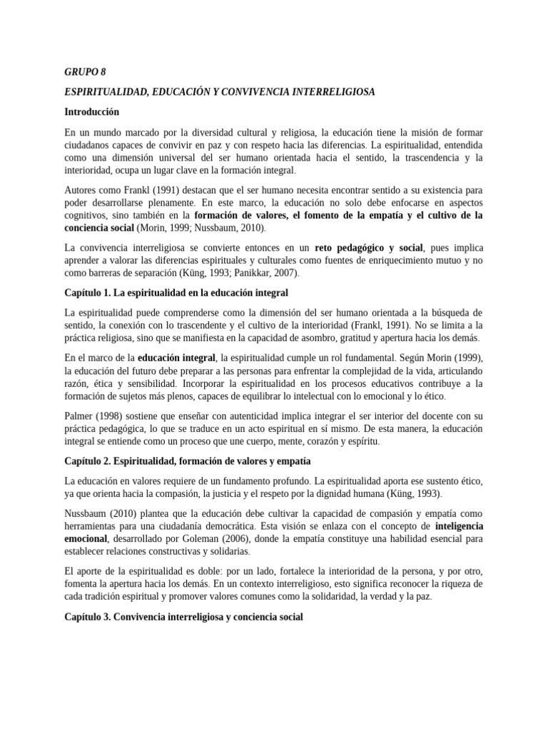 ESPIRITUALIDAD Godofredo | PDF | Empatía | Pedagogía