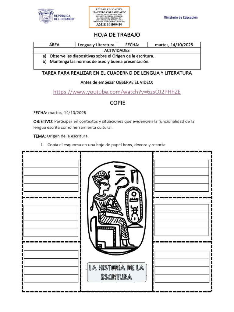 Origen de la Escritura en Mesopotamia | PDF | Escritura | Alfabeto