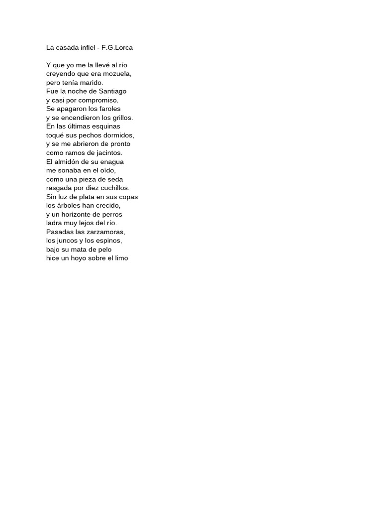 La Casada Infiel Pdf