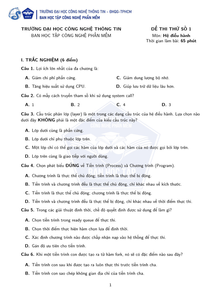 BHTCNPM Dethithu1 HDH 2526 Gk1 | PDF