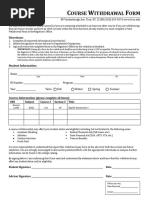 Conestoga College Withdrawal Instructions | PDF