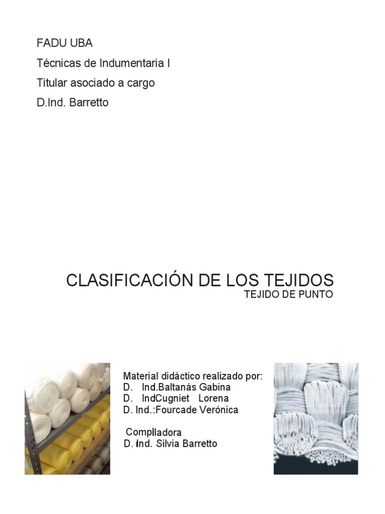 1 Clasificacion De Los Tejidos Descargar Gratis Pdf Telar Seda