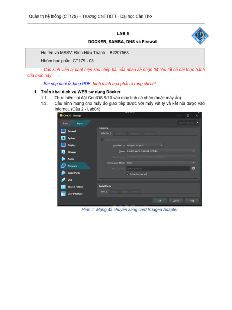 ThanhB2207563 CT179 QTHT Lab5 2024 2025 | PDF
