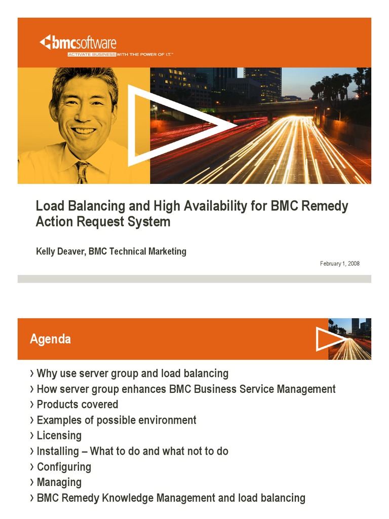 Load Balancing and High Availability For BMC Remedy Action Request System | PDF | Load Balancing ...
