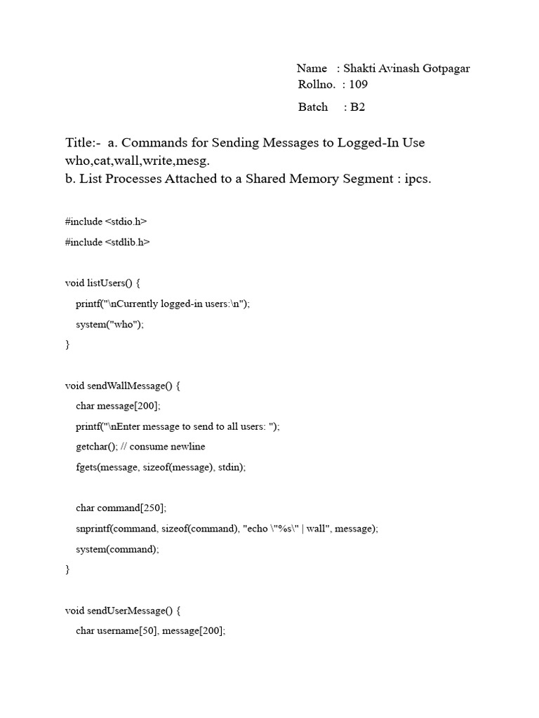 OSY Practical 3 | PDF