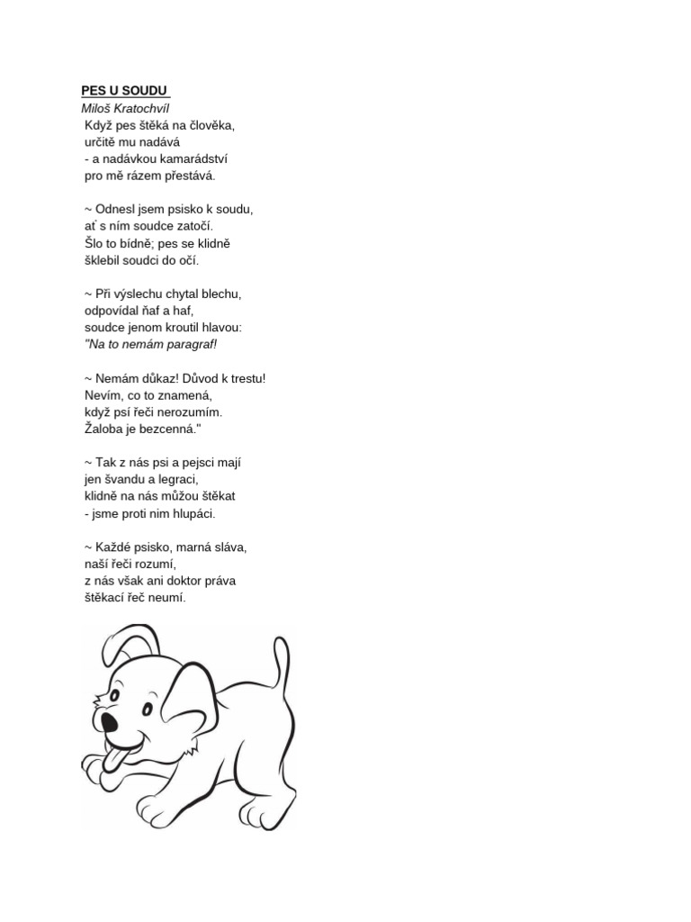 Pes U Soudu | PDF