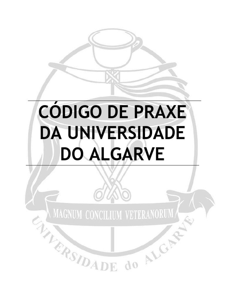 Código de Praxe da Universidade do Algarve | PDF | Diploma acadêmico ...