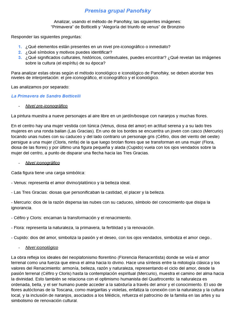 Apuntes De: Panofsky | PDF